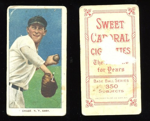 T206 Hal Chase dark cap ~~ FR condition ~~ Sweet Caporal 350/30 back | eBay