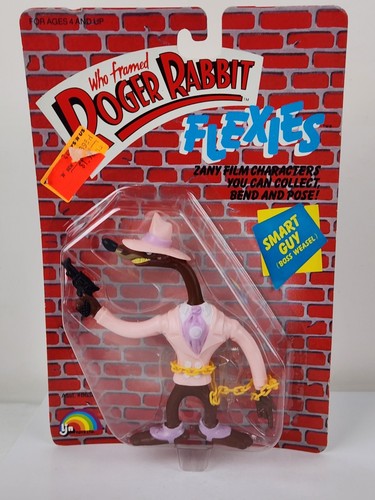 WHO FRAMED ROGER RABBIT SMART GUY (BOSS WEASEL) Vtg 1988 FLEXIES LJN ...