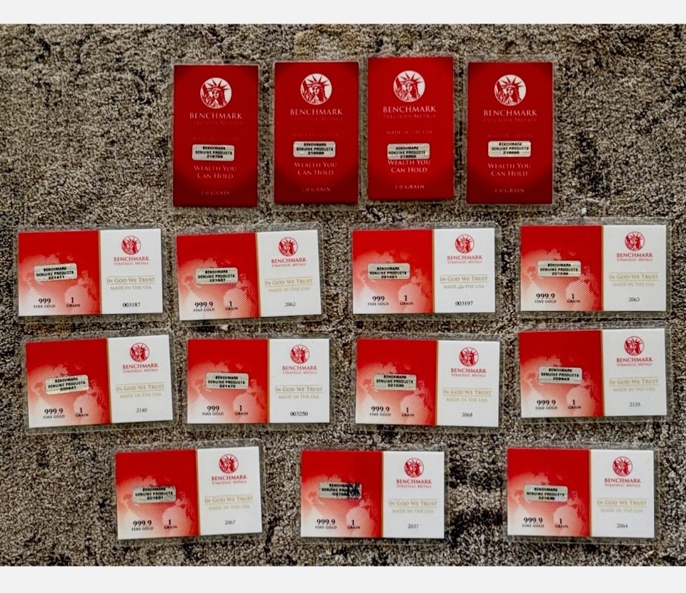 1- 1 Grain Gold Bar 24K Gold Bars SEALED In Assay, Serial Numbers A2 | eBay