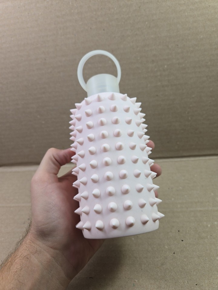BKR Spiked Water Bottle in Tutu Silicone 7'' Tall Pink light pink Used ...
