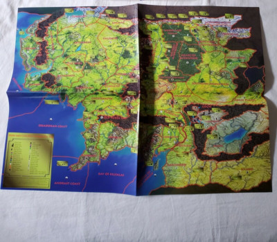 Middle Earth CCG Region Map (Large) MECCG Collectible Card Game | eBay
