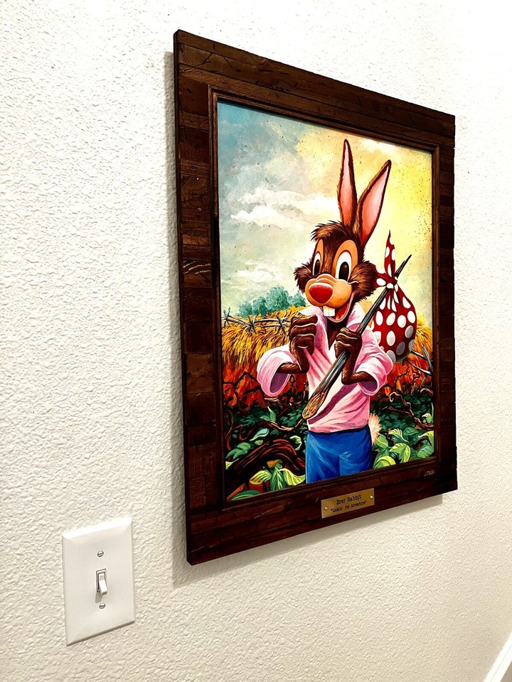 20x25” Splash Mountain Ride BRER RABBIT Ride Photo Prop Replica Frame ...