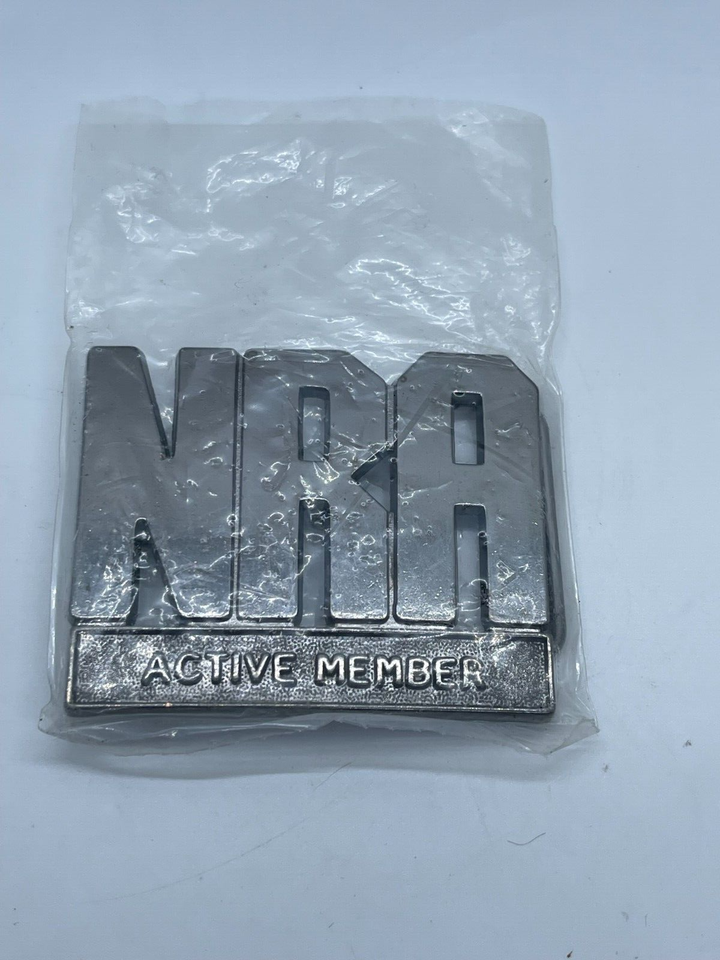 NRA Metal Belt Buckle National Rifle Association Western Wear Cowboy ...