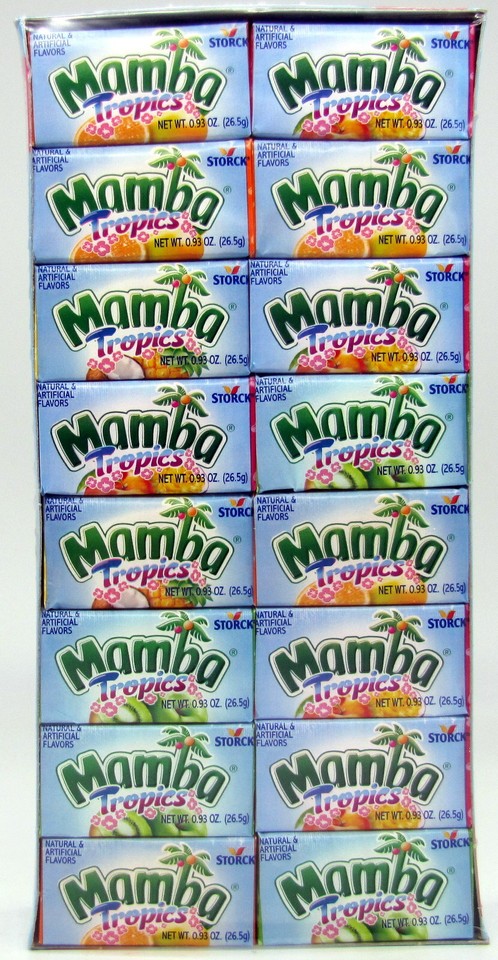 Mamba Tropic Fruit Chews Candy Changemakers 48 Ct Box Bulk Tropical ...