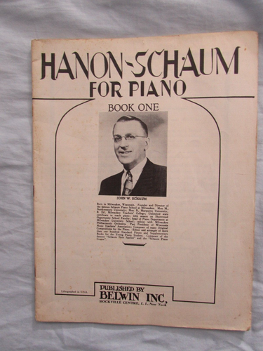 John Schaum Hanon Book Piano Course 1945-46 Study Sheet Music Note ...