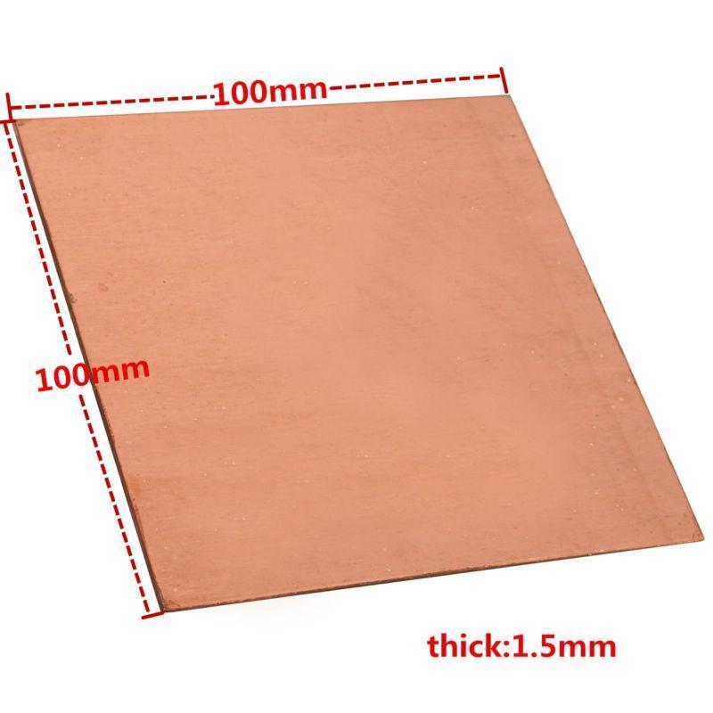 99.9% Pure Copper Metal Plate, Copper Skin, Copper Foil Thickness 0.1mm ...