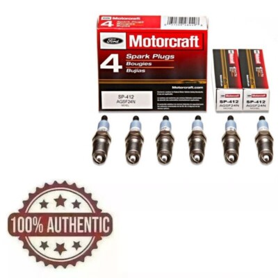 6 MOTORCRAFT Spark Plugs SP412X AGSF24N OEM FOR FORD Ranger V6 4.0L ...