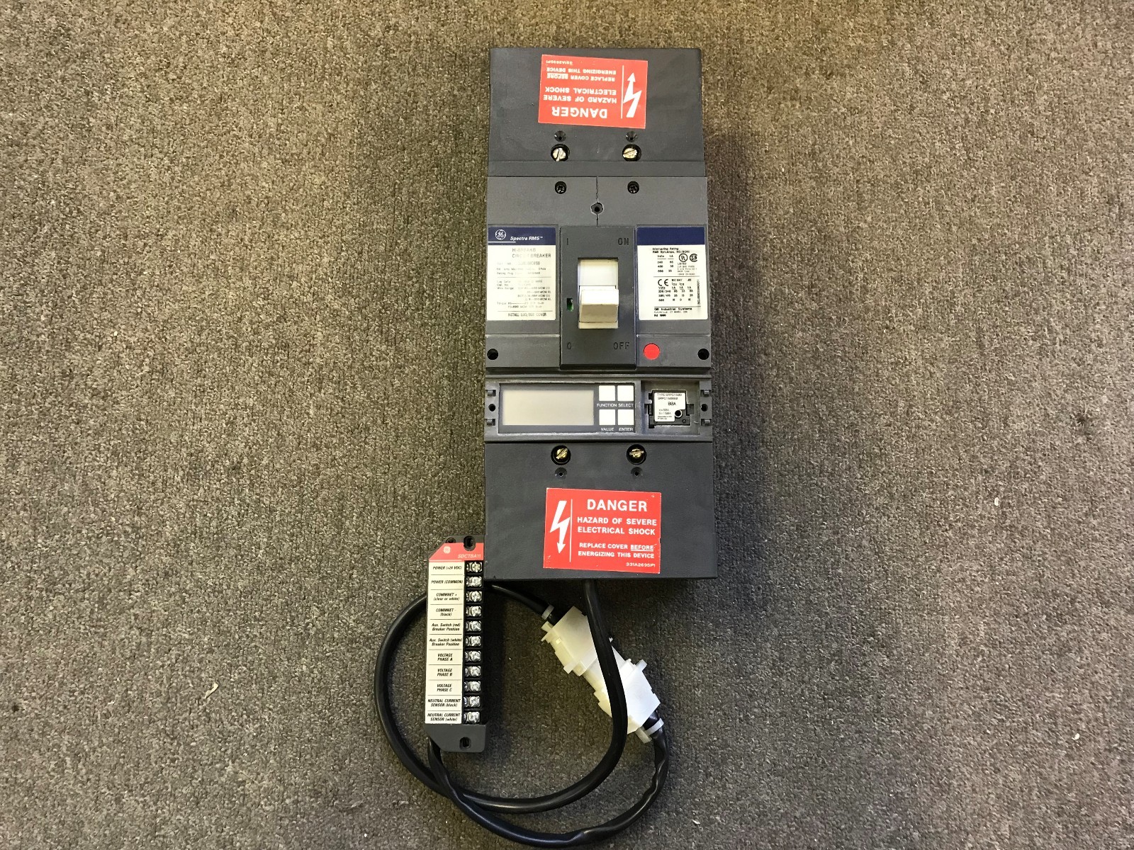 GENERAL ELECTRIC BREAKER 150 AMP 600V 3P SGHB36BC0150 SRPG150B80 ...