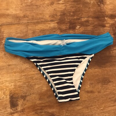 Unbranded Striped Bikini Bottoms Modest Coverage Flattering Band Xl | eBay