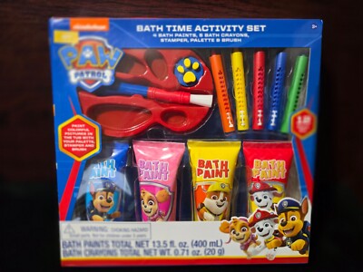 Paw Patrol 12-Piece Bath Time Activity Set | eBay