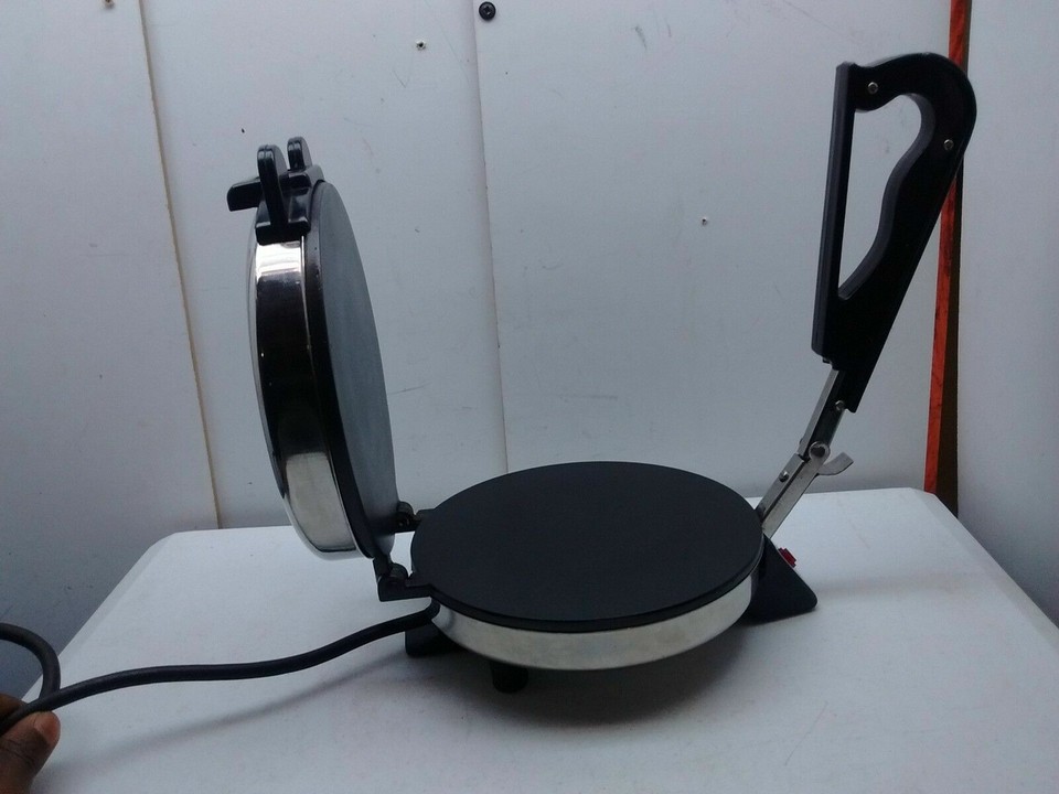 Jaipan 8" Tortilla Chef Electric Flat Bread Pita Roti Maker Baker Non ...