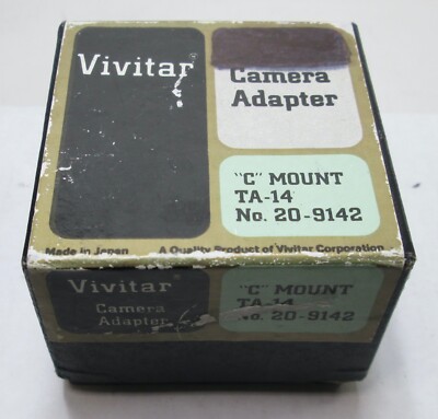 Vivitar Camera Adapter "C" Mount TA-14 No.20-9142 | eBay