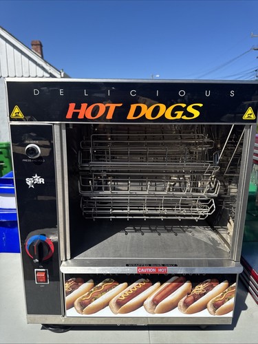 Star 175CBA Hot Dog & Bun Broiler w/ Cradle Wheel & 36 Dogs/32 Buns Cap ...