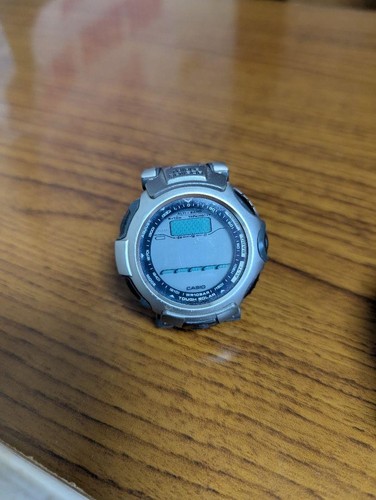 Casio Digital Watch Silver Titanium Waterproof Digital Display | eBay