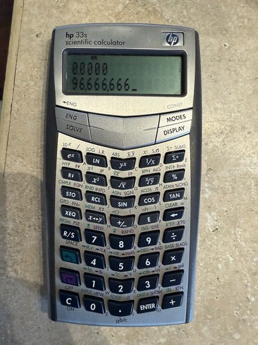 Vintage Hewlett Packard HP-33S Scientific Calculator -- READ ...