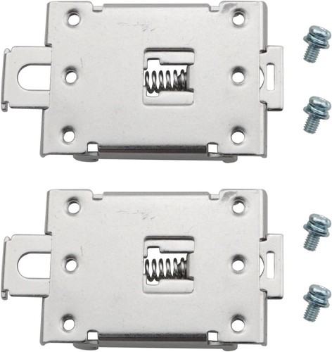 2pcs 35mm DIN Rail Mount Secure Mounting Bracket Kit Solid State Relays ...