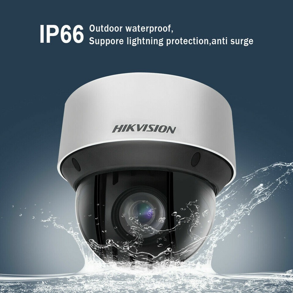 4-inch Hikvision Auto-Tracking PTZ IP Camera 25X Zoom 360° POE DS ...