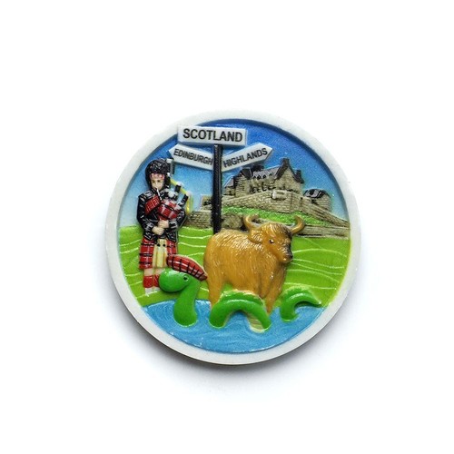 Scotland Fridge Magnet The Towns of Edinburgh | eBay