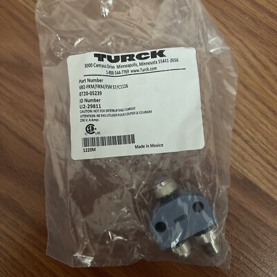 TURCK VB2-FKM/FKM/FSM 57/C1126 SPLITTER ADAPTER, APPLIED MATERIALS 0720 ...