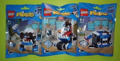 LEGO® Mixels 41556 Tiketz 41555 Busto 41554 Kuffs Ungeöffnet ...