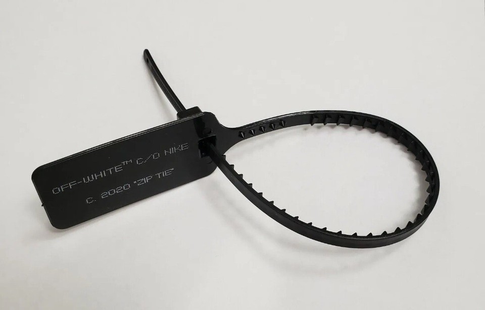 FAST SHIPPING "The Ten" ZIP TIE TAG Black Replacement Nike x Off-White ...