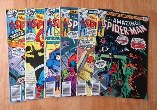 Lot of *6* AMAZING SPIDER-MAN! ≈ #175-189 *Goblin! Keys!* (FN/VF ...