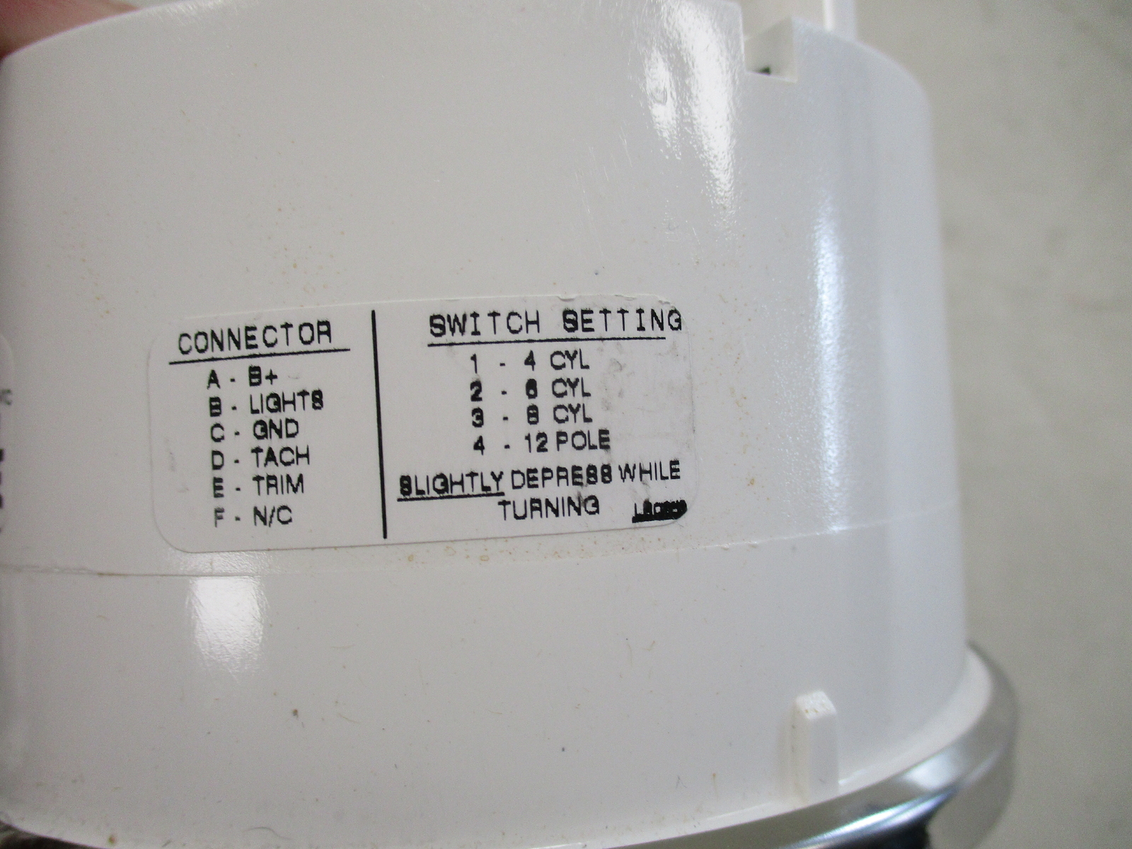 FARIA MULTIFUNCTION TACHOMETER / TRIM 4 1/4" GAUGE GTC019 BOAT MARINE ...