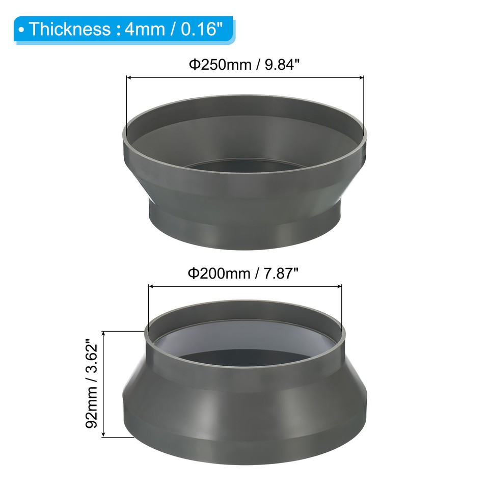 10" to 8" Duct Reducer Connector Ventilation Tube Increaser Adapter ...