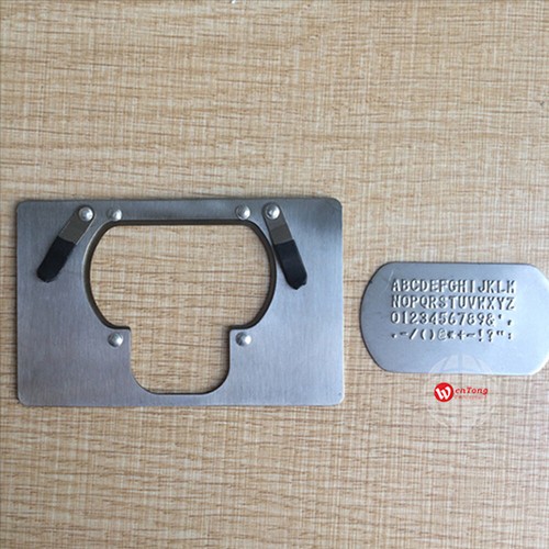 Manual Dog Tag Embosser Metal ID Card Embossing Stamping Machine 52 ...
