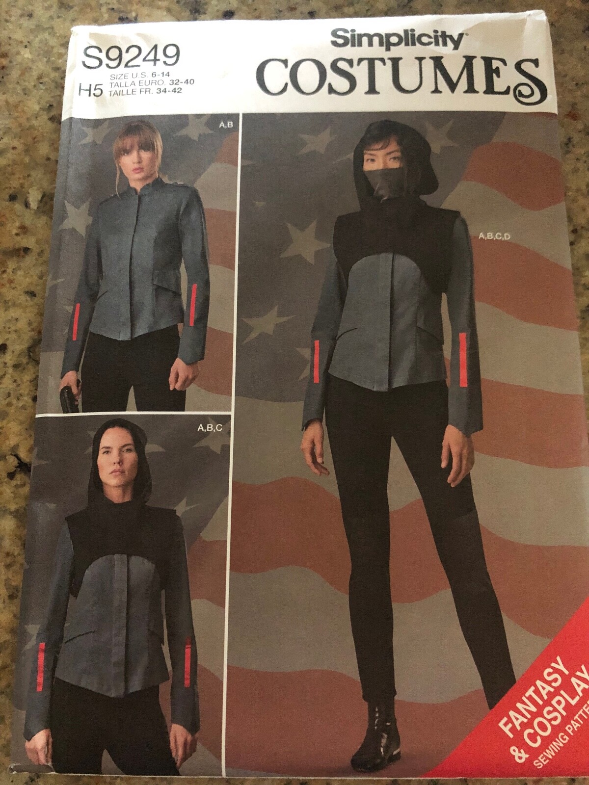 🌹SIMPLICITY #S9249 - LADIES SPACE-NINJA WARRIOR-COSPLAY COSTUME PATTERN ...