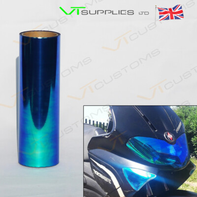 30 x 50cm Blue [ Chameleon ] Car Headlight Tint Film Tail Fog Lights ...