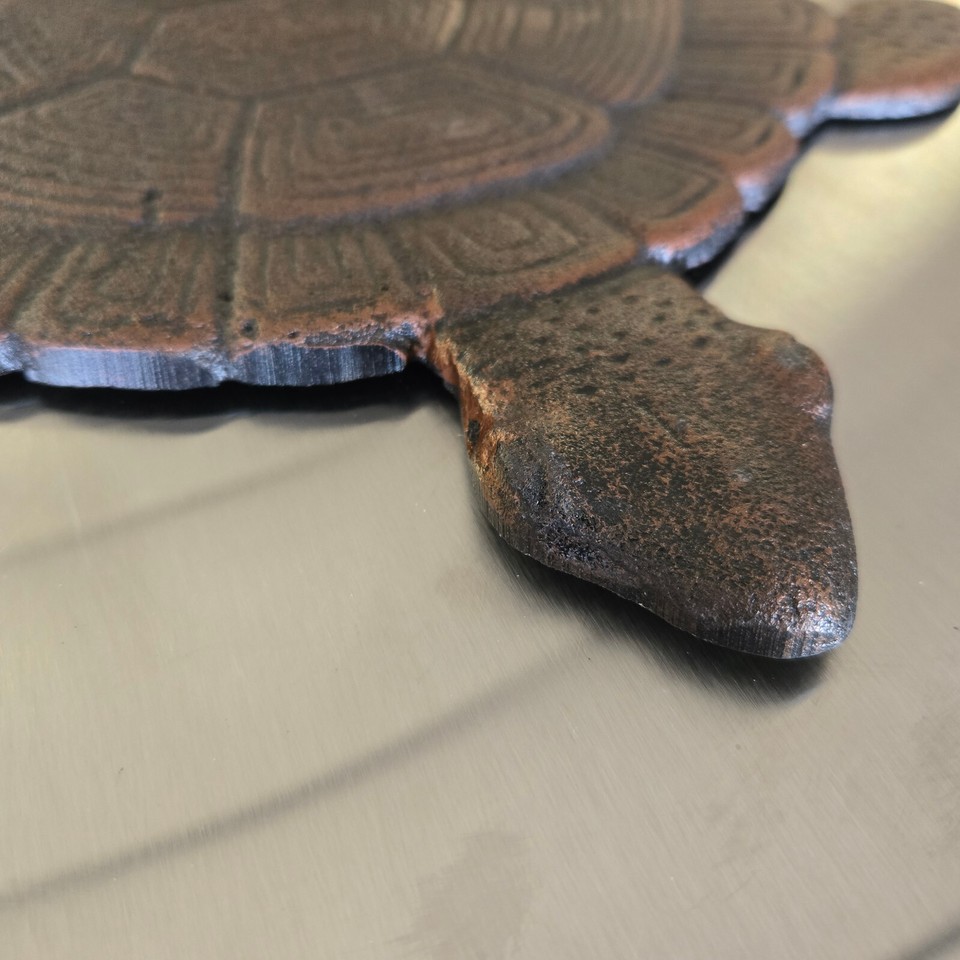 LARGE Turtle Stepping Stone Paver Decorative Cast Iron Yard Garden ...
