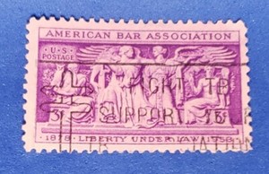 American Bar Association 1953 3 Cent Stamp Scott # 1022 Used Purple | eBay