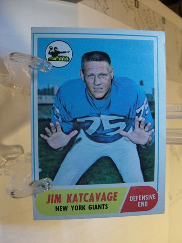 1968 Topps Football #187 - Jim Katcavage - New York Giants 68-059 | eBay