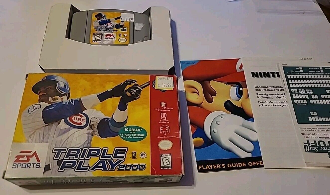 Triple Play 2000 Nintendo 64 N64 Boxed Manual Complete CIB | eBay