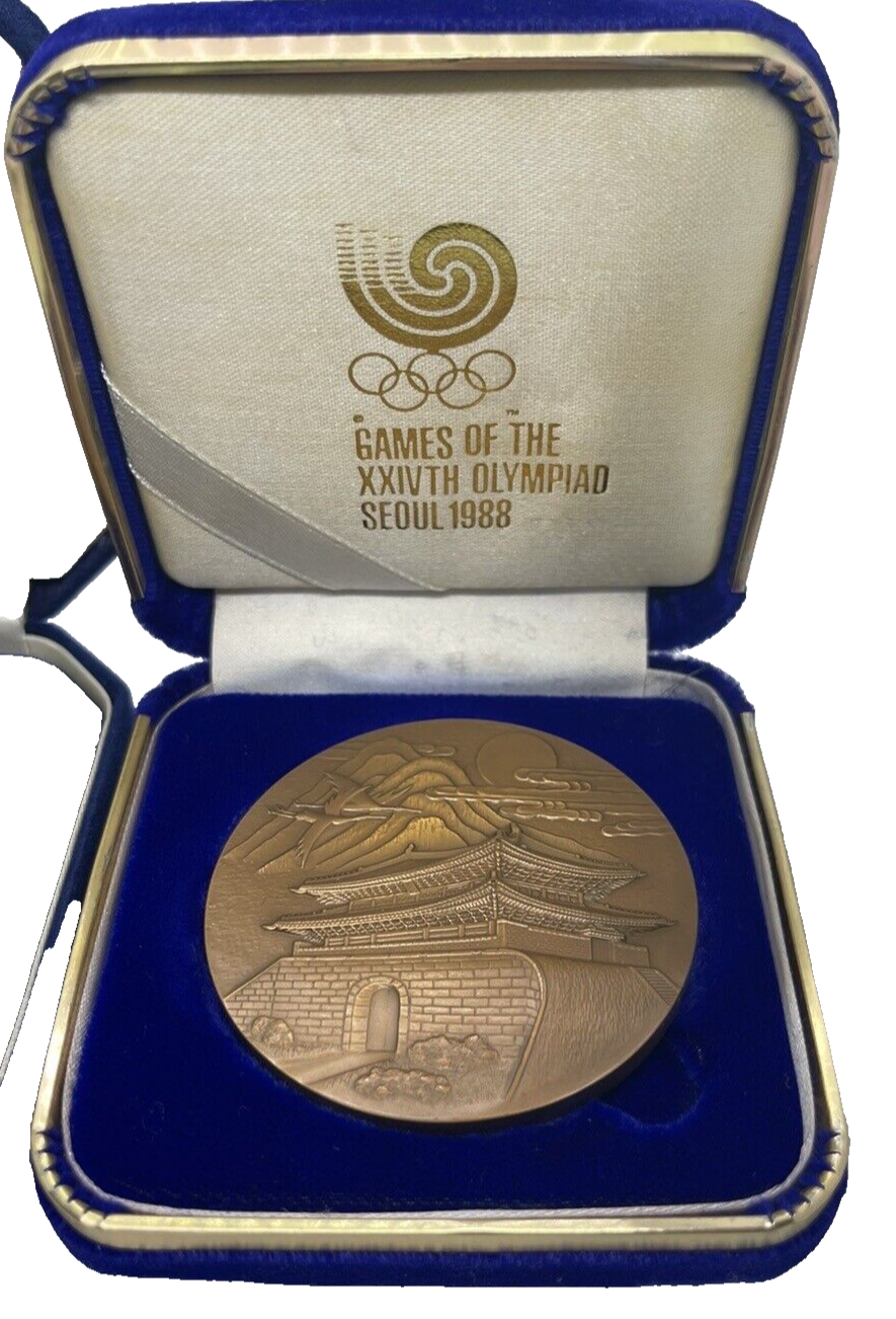 LOT of 2 - SEOUL 1988 SUMMER OLYMPICS Participation Medal & Press Medal ...