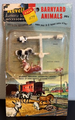 VTG Revell Authentic Scale Accessories Barnyard Animals HO Scale Bubble ...