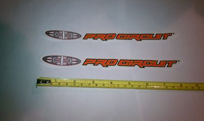 Pro Circuit Exhaust Decals Genuine Factory Stickers cr kx yz rm rmz yzf ...
