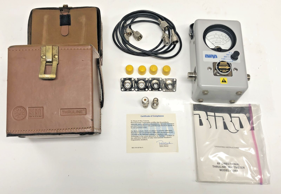 Bird 4304A Multi-Range 5-500W Thruline Wattmeter 729198885861| eBay