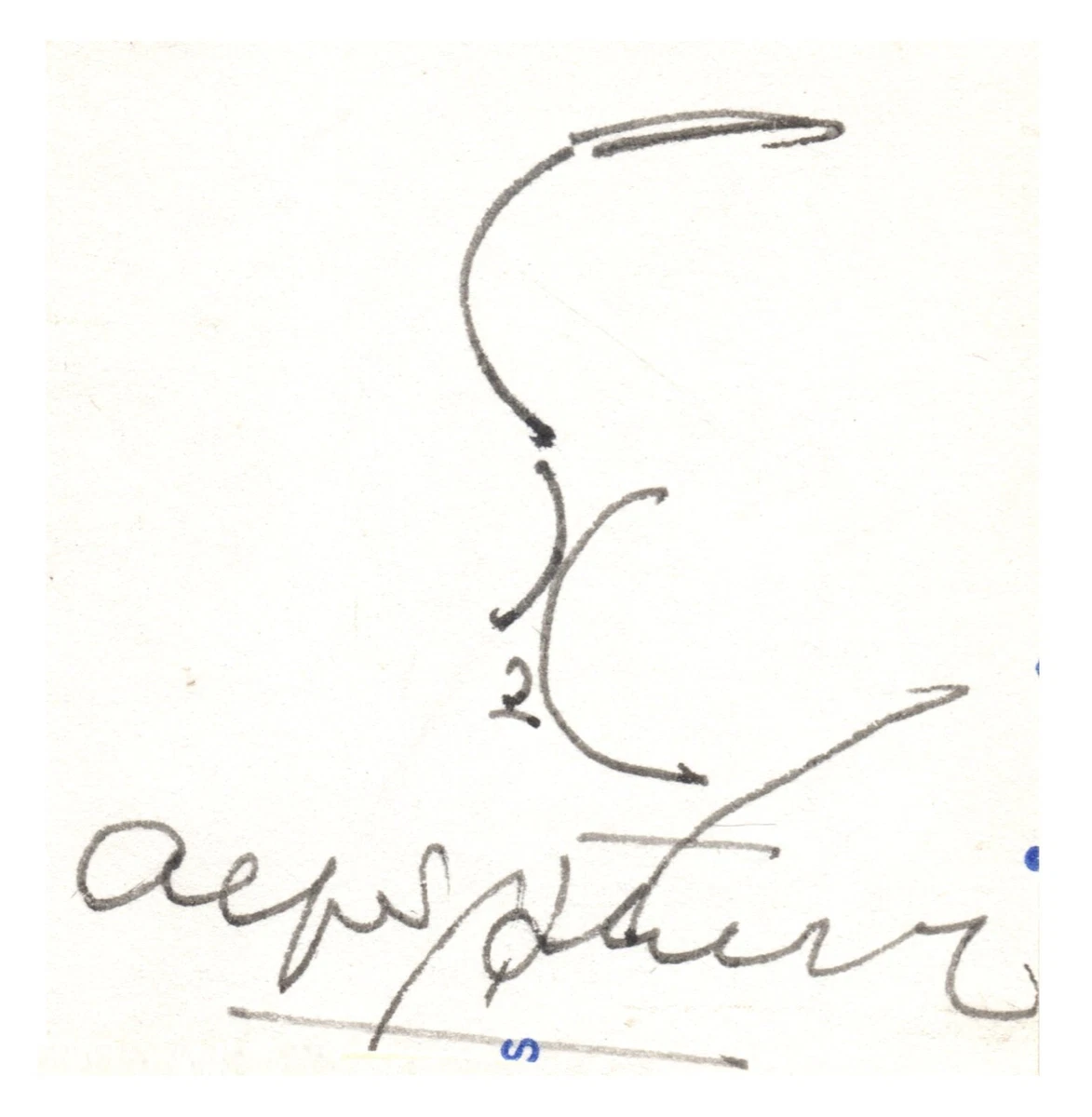 Alfred Hitchcock Signature