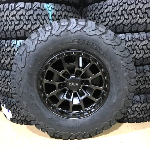 4) 17" KMC KM718 Summit Black Wheels 33" BFG KO2 AT Tires 6X5.5 2021 ...
