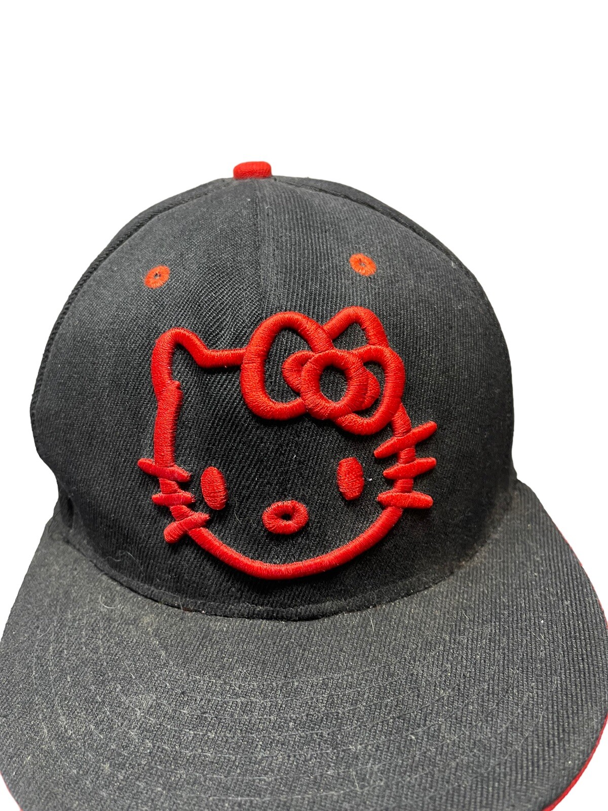 Hello Kitty Black Red New Era Hat Baseball SnapBack C… - Gem