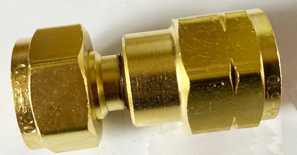 CGA-520 B Tank Acetylene bottle to CGA-510 (POL) Acetylene Regulator ...