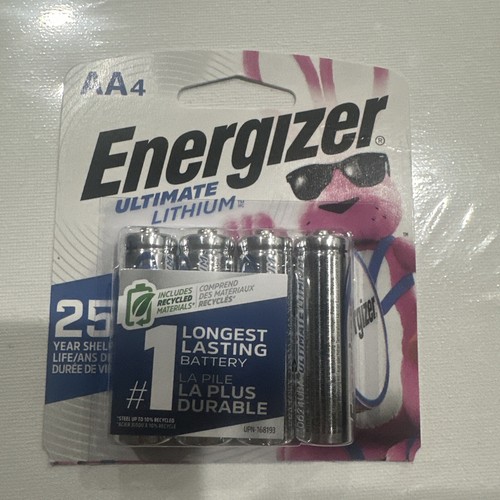4 Pack - Energizer Ultimate Lithium AA Batteries - Brand New! (Exp ...
