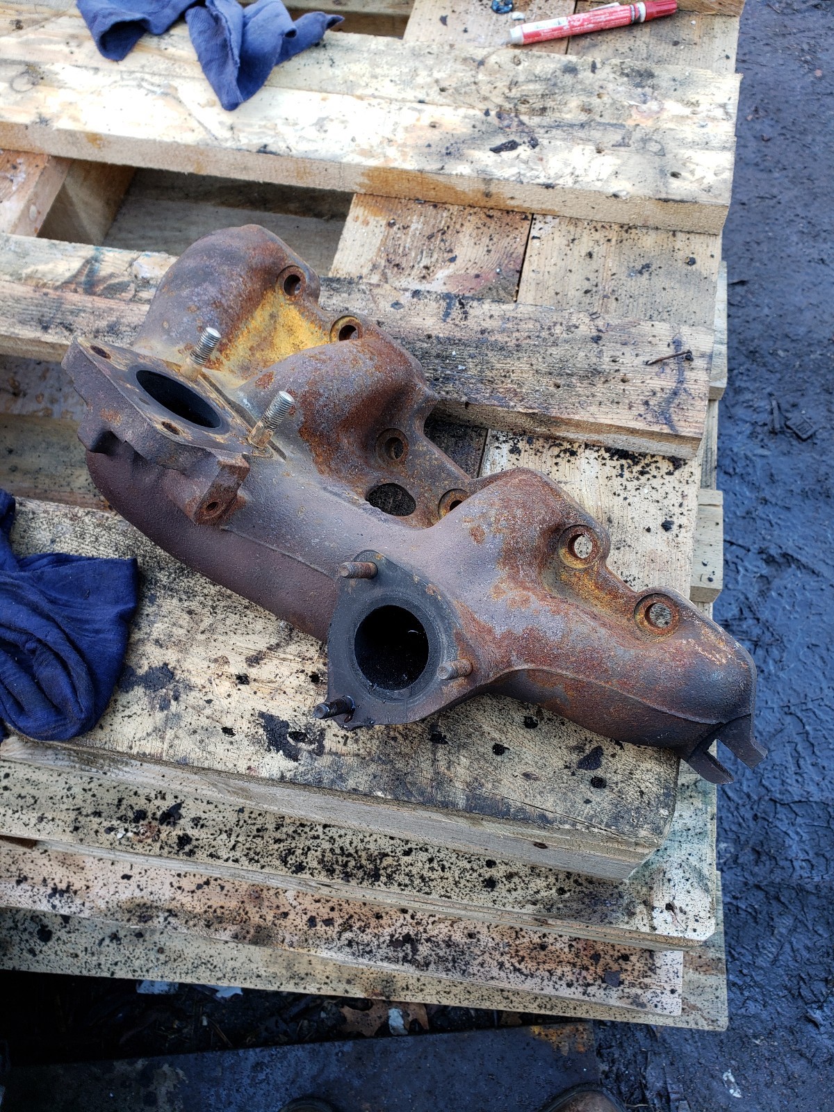 ISUZU 4HK1 EXHAUST MANIFOLD NPR NQR GMC W 4500 5500 08 UP | eBay