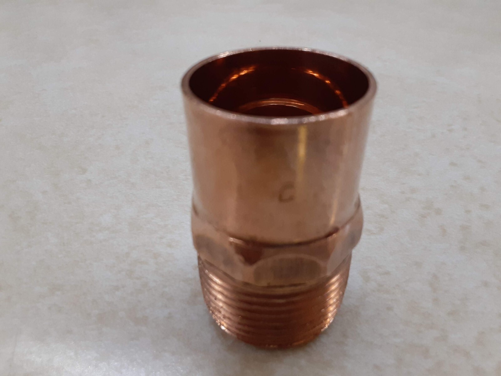 Mueller 1" Male Copper Threaded Adapter - 1" Sweat x 1" NPT Thread x 2 ...