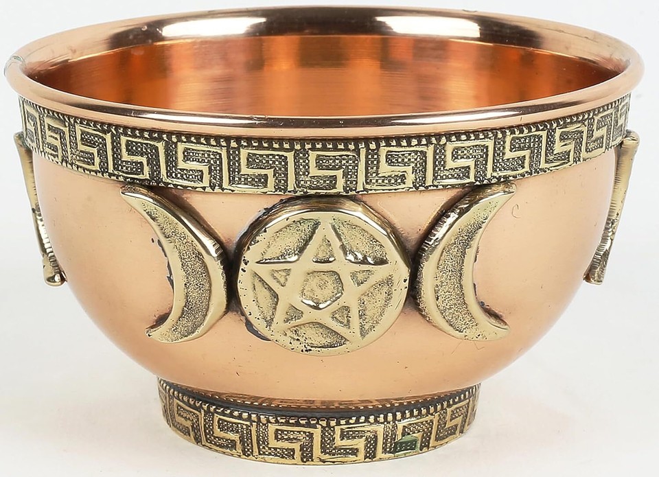 Small Copper Bowl Altar Offering or Smudging Bowl Wicca Potions Pagan ...