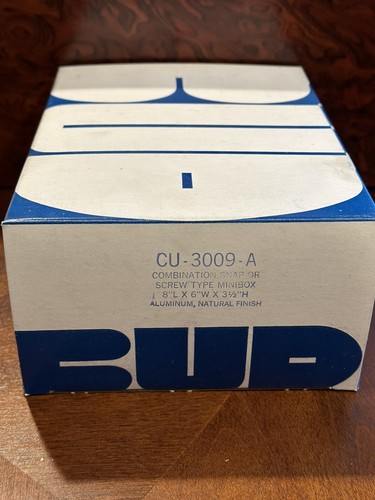 Bud Industries Aluminum Natural Finish / Snap Or Screw Type Minibox CU ...