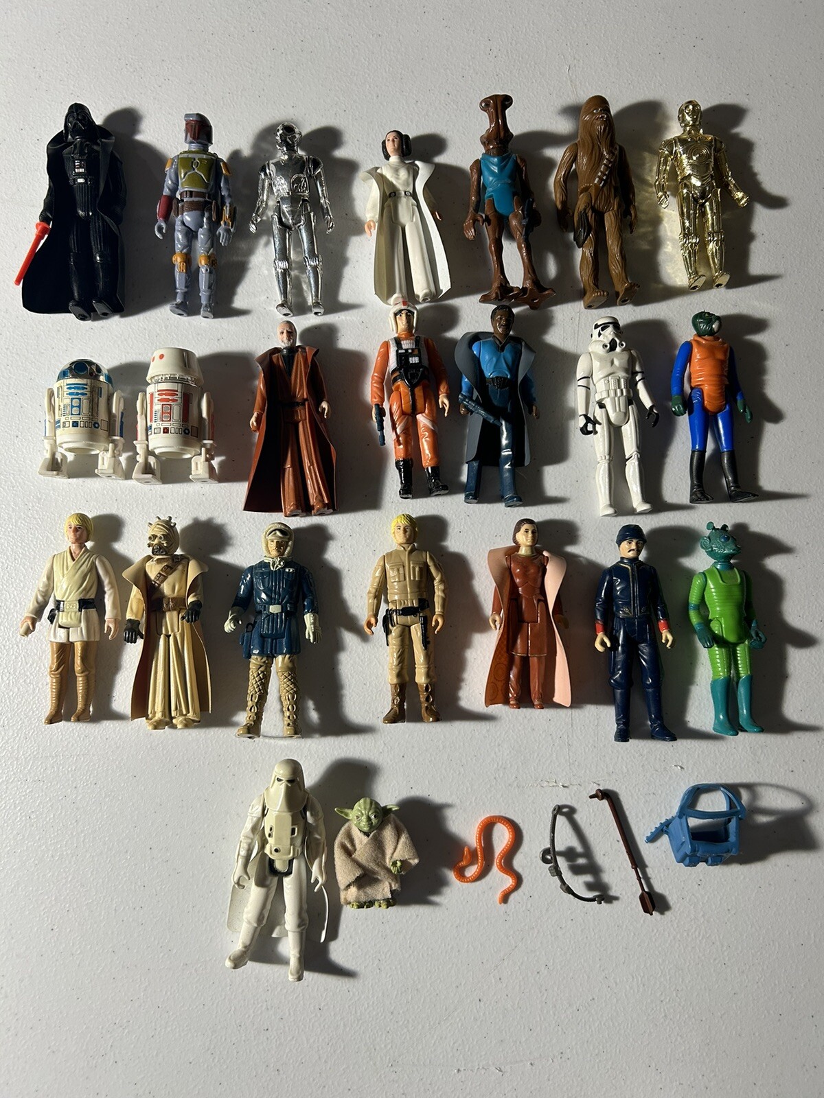 Vintage Star Wars Kenner 22 Pc Action Figure Lot 70S 80S | eBay