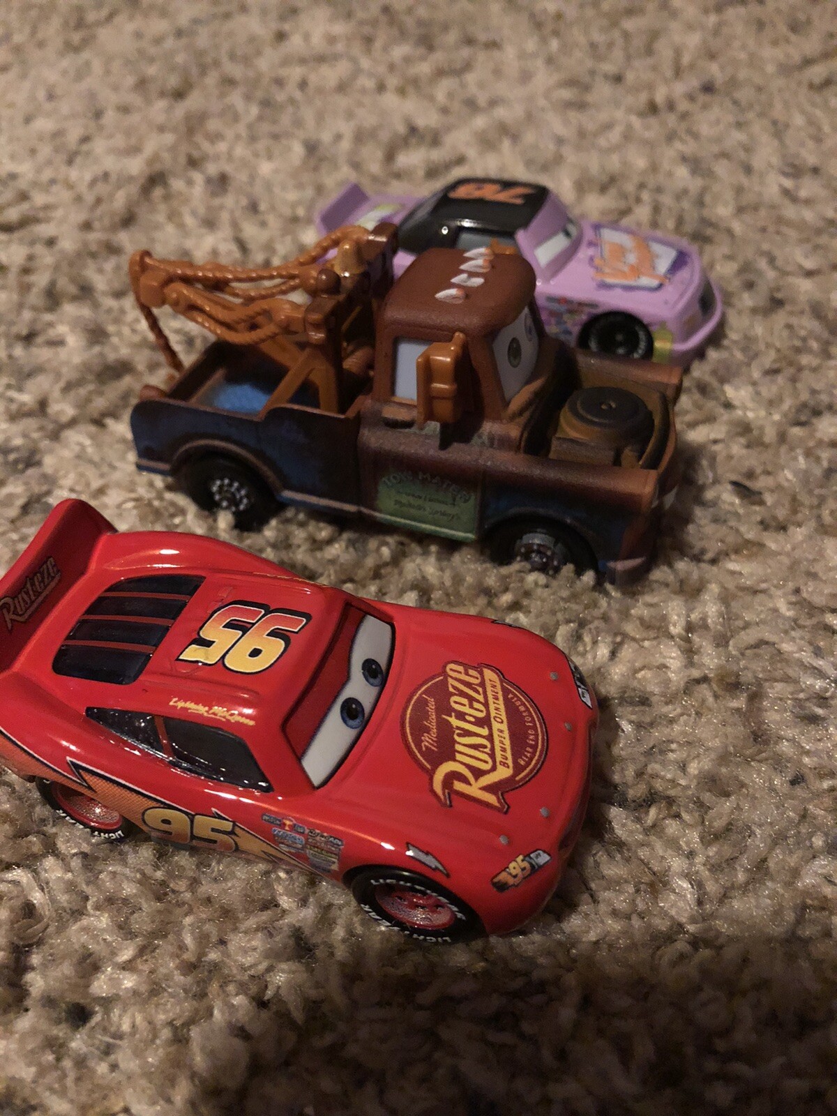 disney pixar cars diecast mater lightning mcqueen and crusty rotor | eBay